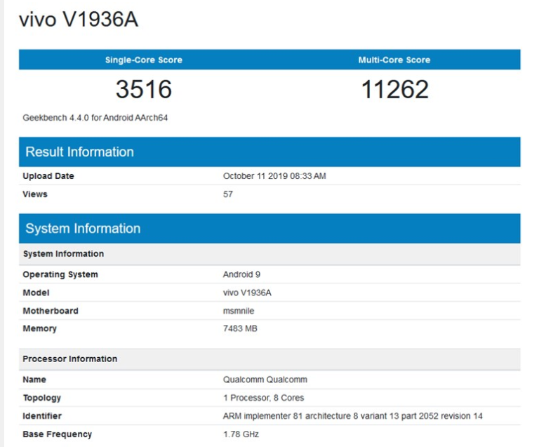 Vivo New Smartphone Appeared in Geekbench, Vivo IQOO Neo 855 Version - Xiaomi DNA